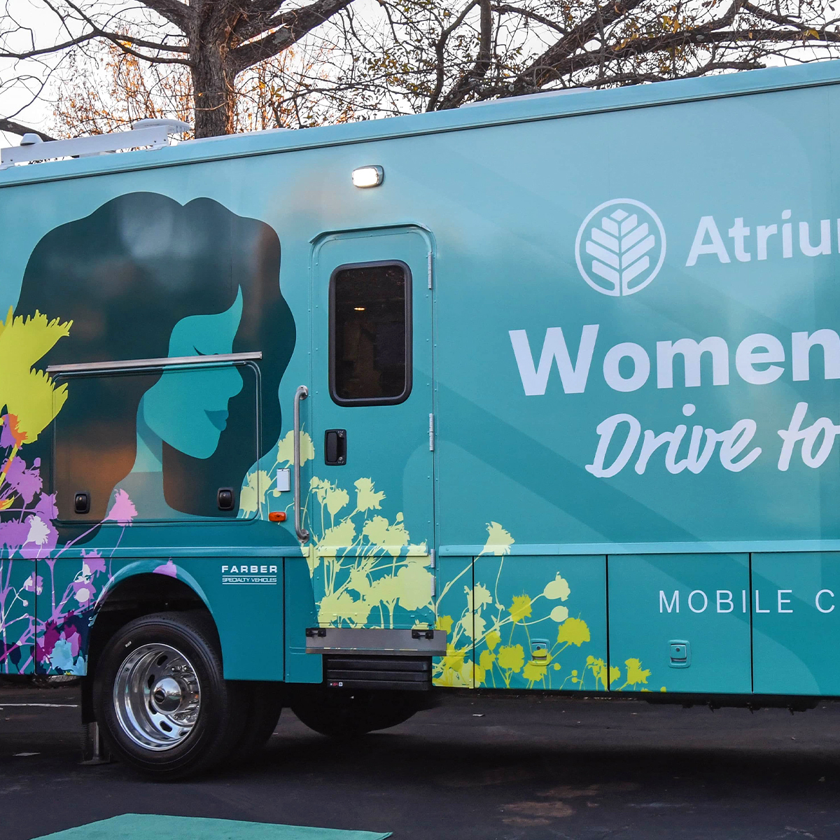 Atrium Health - Women's Drive to Thrive Bus Wrap - Mike Thompson Design