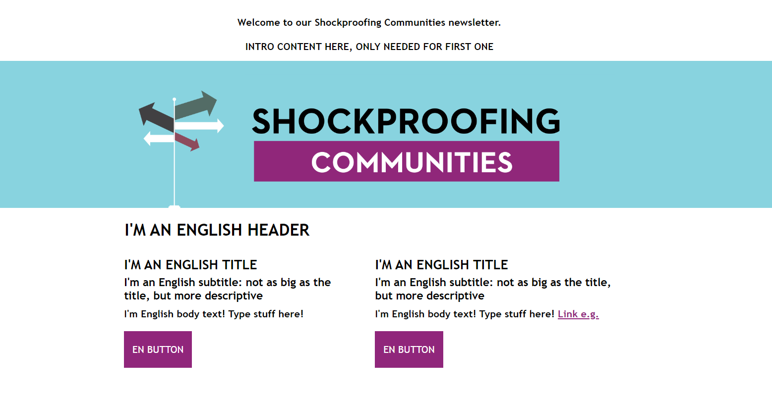 DESIGN / VISUAL IDENTITY: Creating an external e-newsletter template ...
