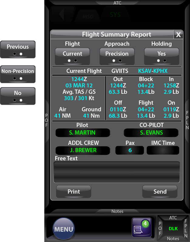 Touch Screen Flight Deck Controller (2012) - Aravind Asokan