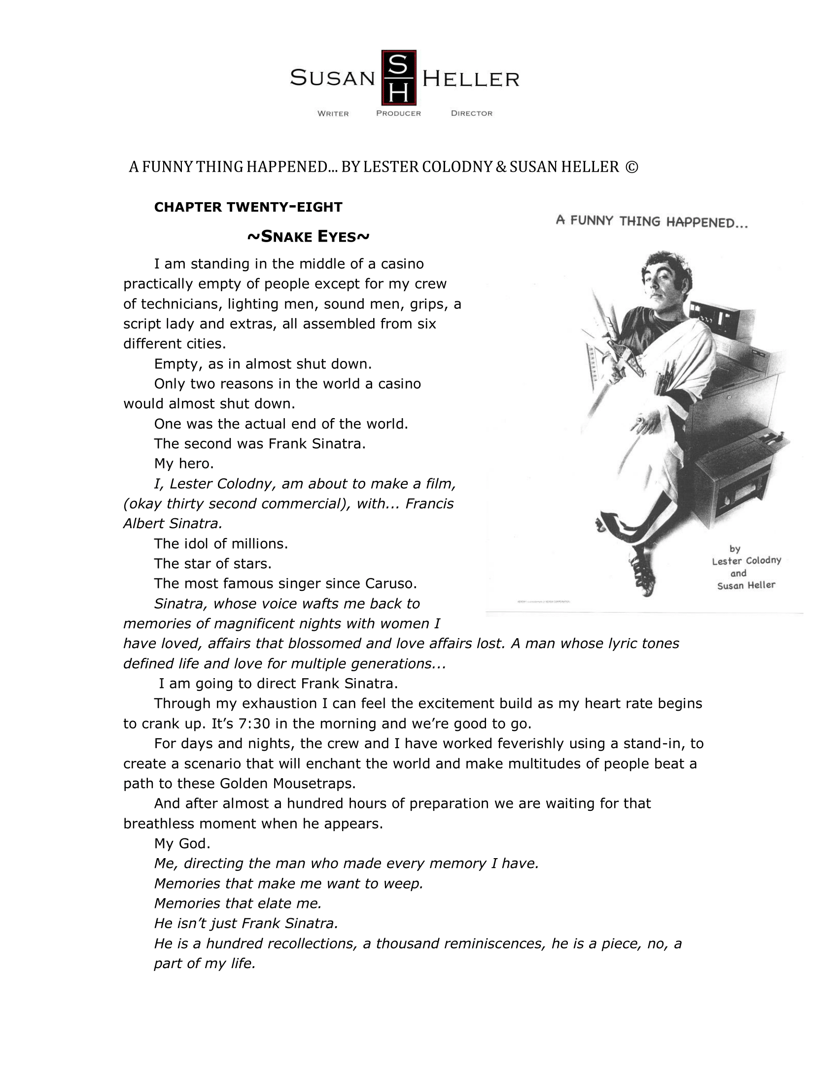 A FUNNY THING HAPPENED... BY LESTER COLODNY & SUSAN HELLER - Susan Heller