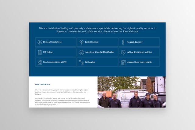 A.Hull Electrical - Three One Zero / Graphic design & web development ...
