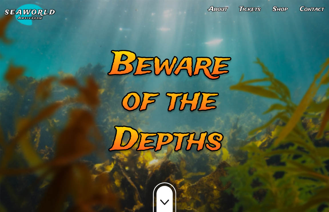 SeaWorld animated landing page - Joseph Gower Product Designer - Joseph ...