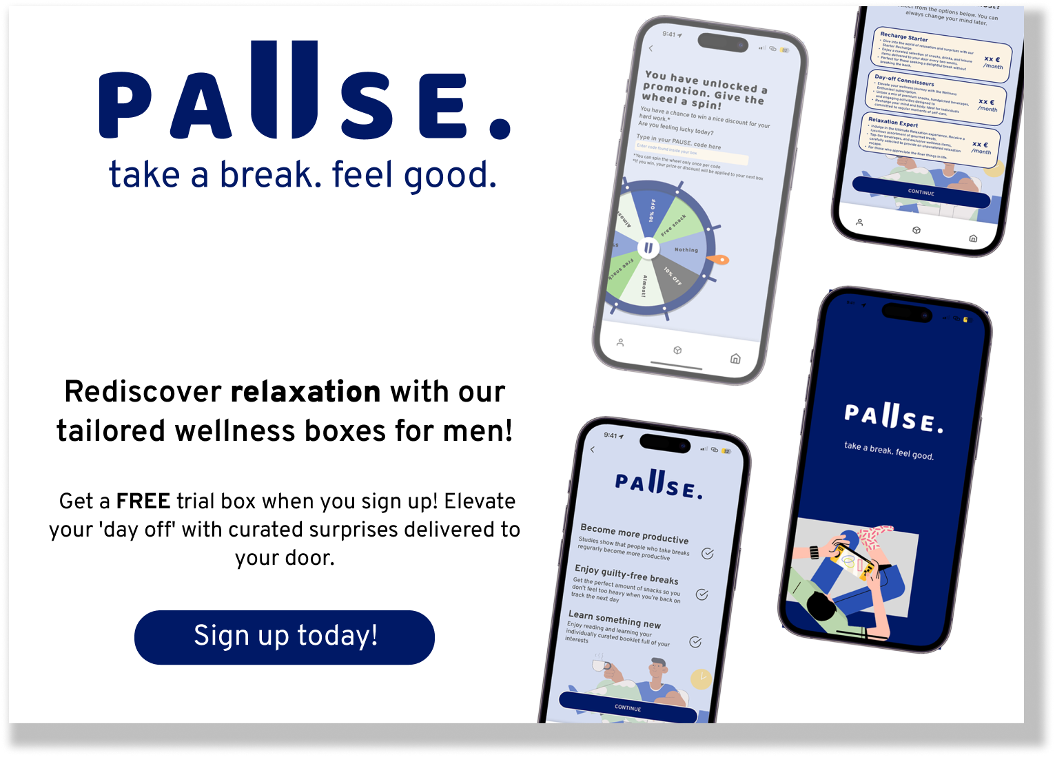 PAUSE, Wellness App - UX UI Designer - Joseph Gower Product Designer ...