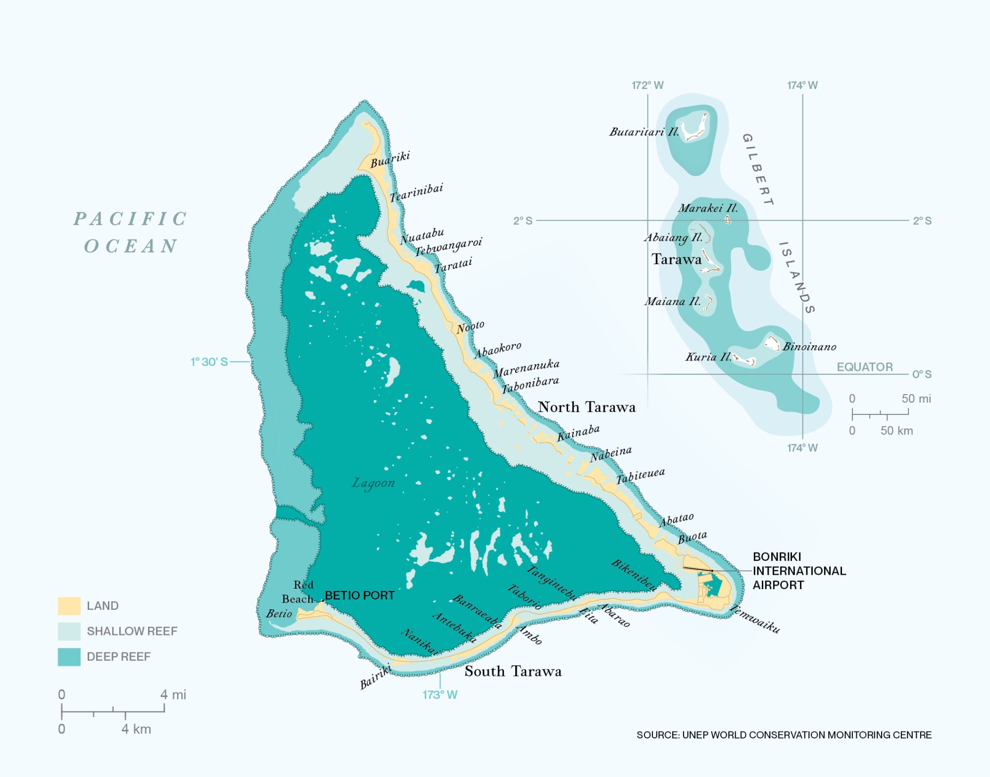 Tarawa Map - Cartografix - Cartografix