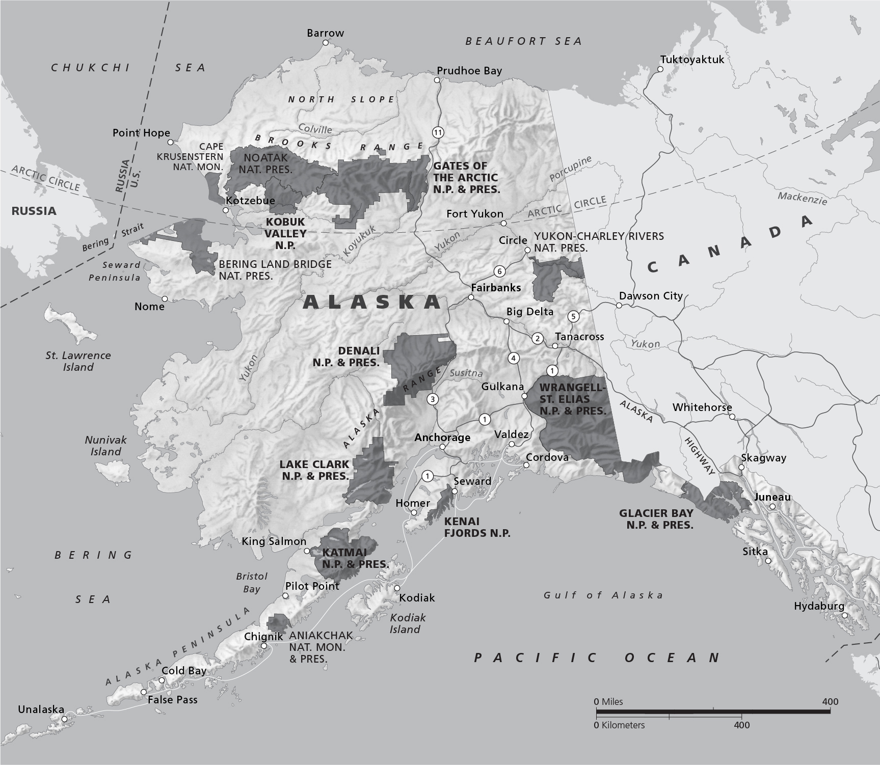 Alaska National Parks Map - Cartografix - Cartografix