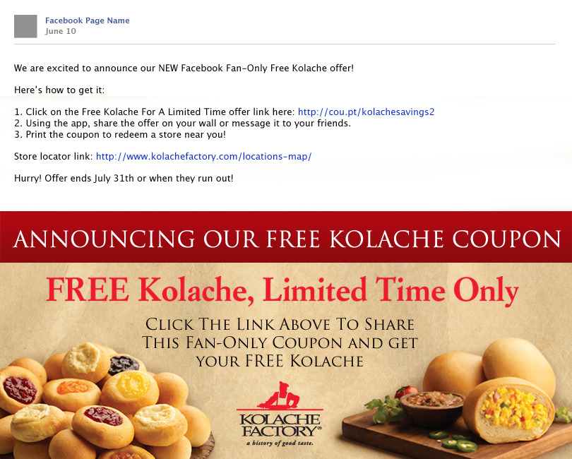 Kolache Factory - CoupSmart Campaign Gallery - See Our Previous Digital ...