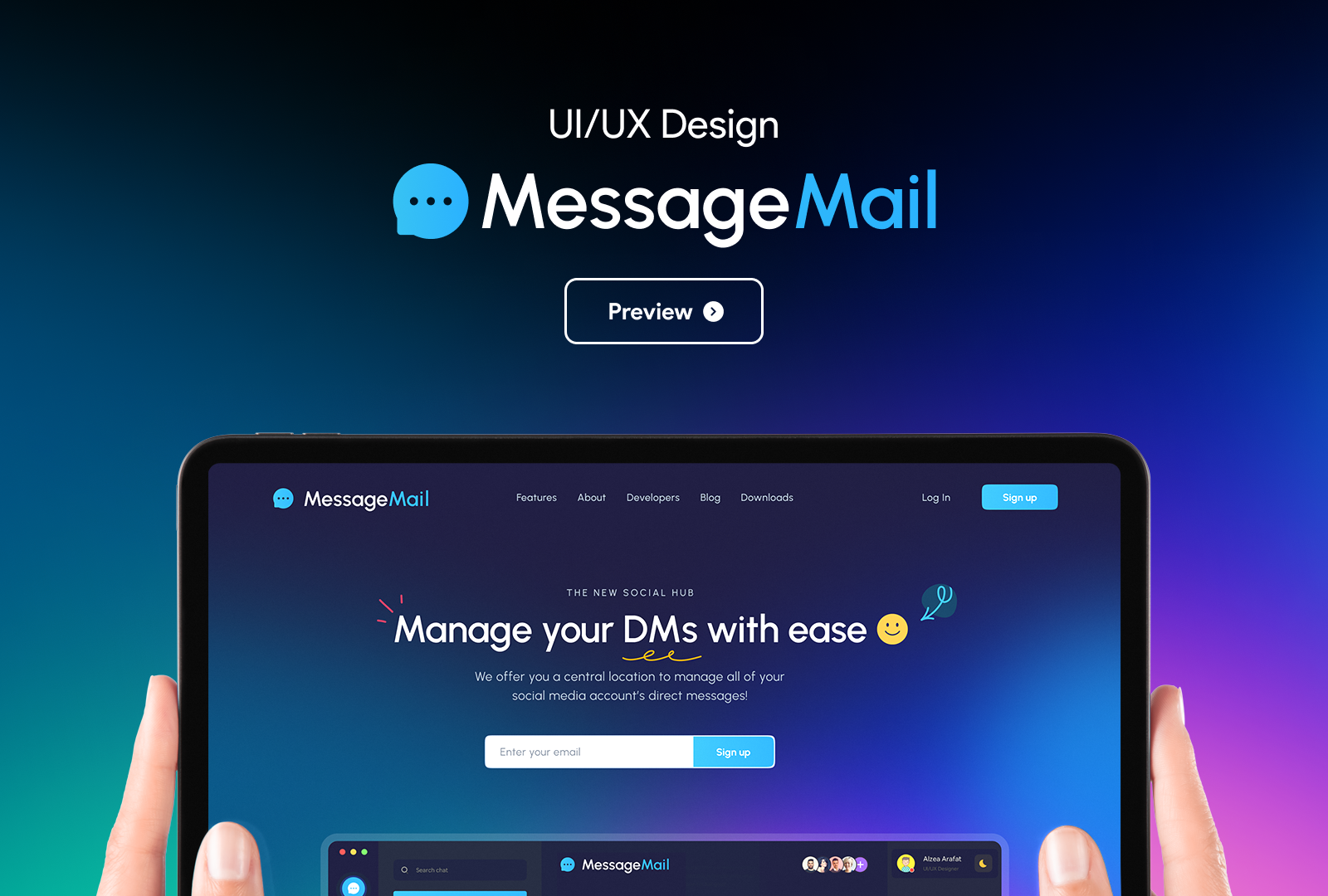 MessageMail Website - The Pixel Collective
