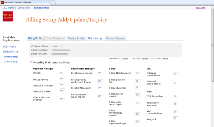 Wells Fargo; IBM web-aware, Billing Simplification Project - Myron ...