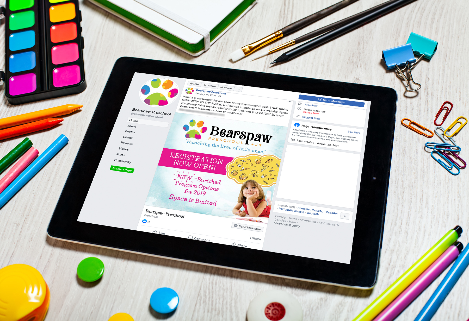 Preschool Advertising - Daniel Smithies - Graphic Designer