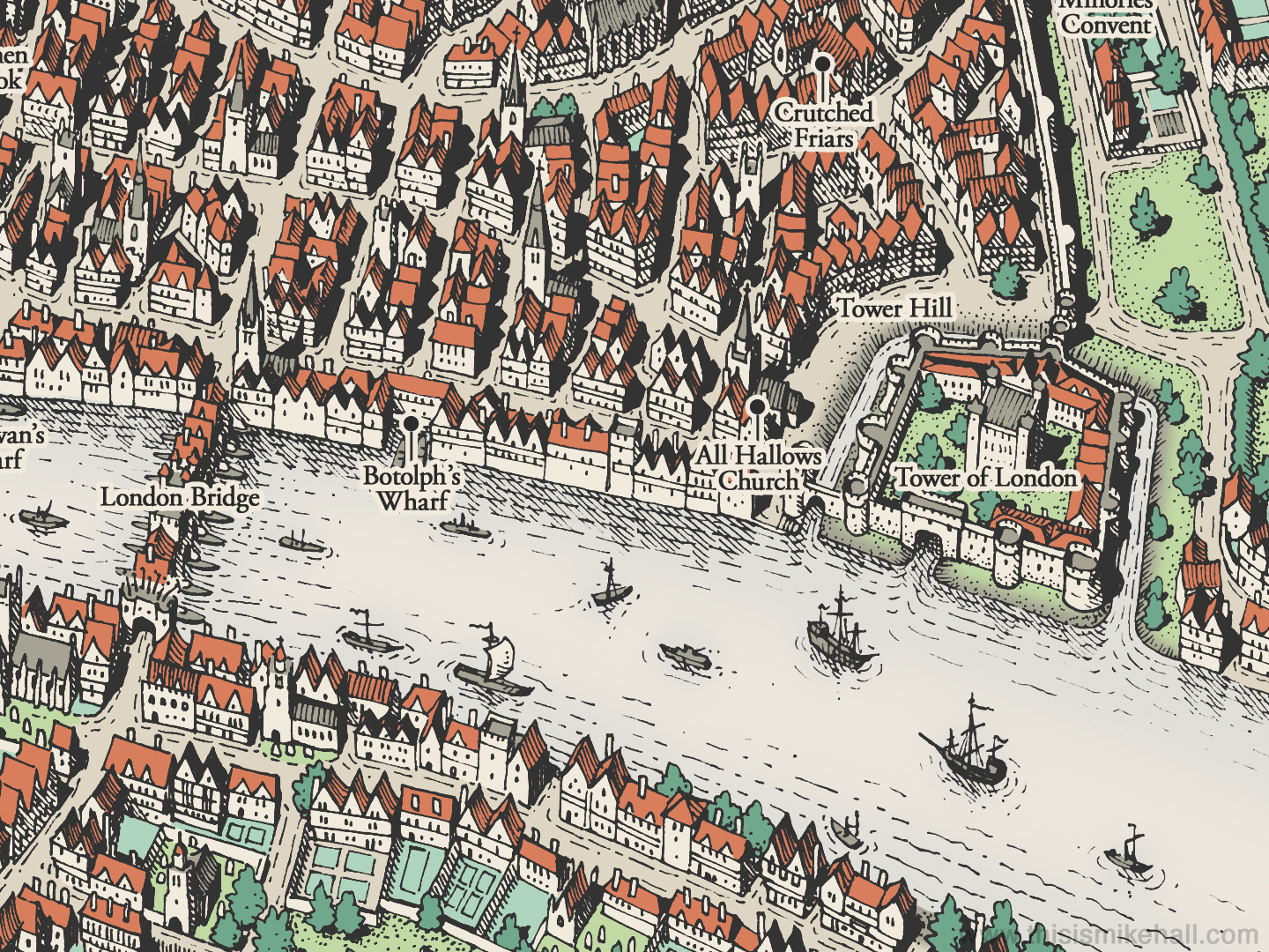 MIKE HALL | maps • illustration