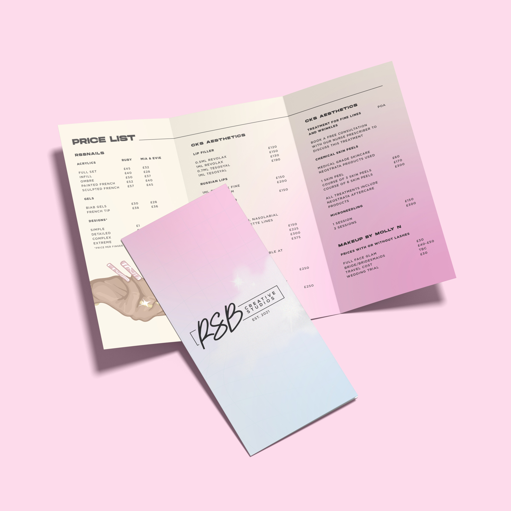RSB Creative Studios | Price List & Flyer Design - Danielle Muntyan
