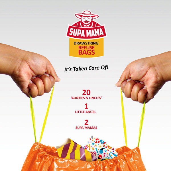SUPA MAMA REFUSE BAGS - Print Ads - G1K1 - Nic Kinghorn Portfolio