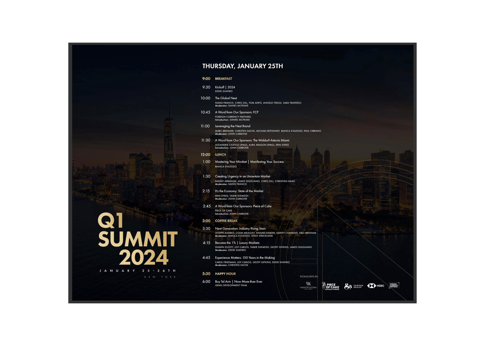 Summit Schedule Poster by Lishalee Designs | Alicia Mastrian | Dunked